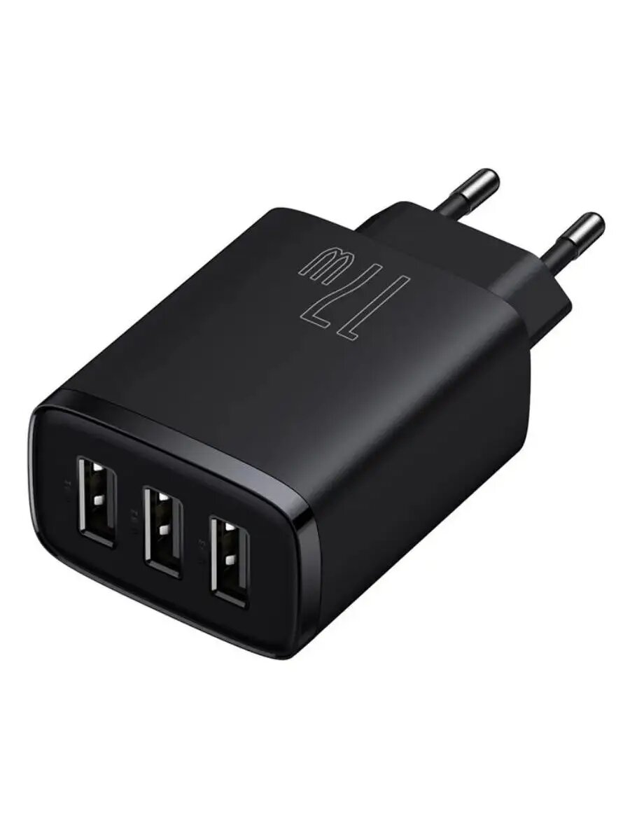 Сетевое зарядное устройство Baseus 3USB 17W