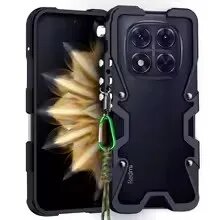 Противоударный чехол с металлическим каркасом для Xiaomi redmi note 14 pro, алюминиевые чехлы-бамперы, сверхмощные чехлы для Redmi note 14