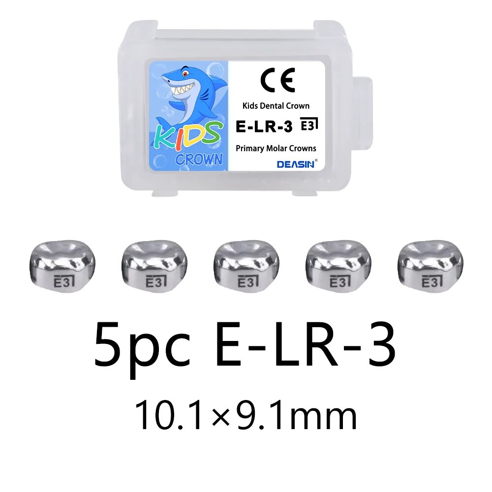 Детские стоматологические коронки DEASIN из нержавеющей стали E-LR-3