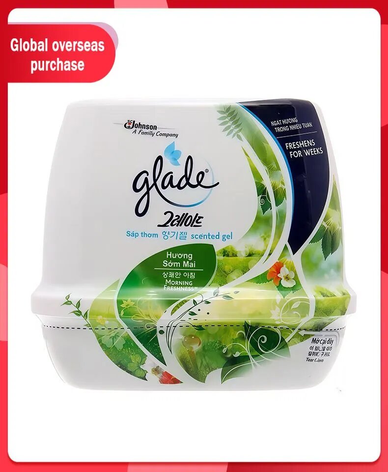 Эксклюзивный освежитель воздуха Glade для туалета с возможностью регулировки концентрации твердого аромата