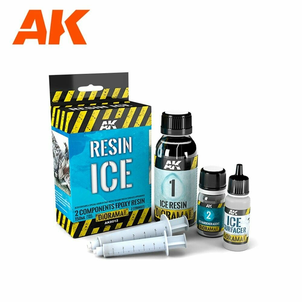 Двухкомпонентная смола для имитации льда AK Resin Ice 170ml AK8012