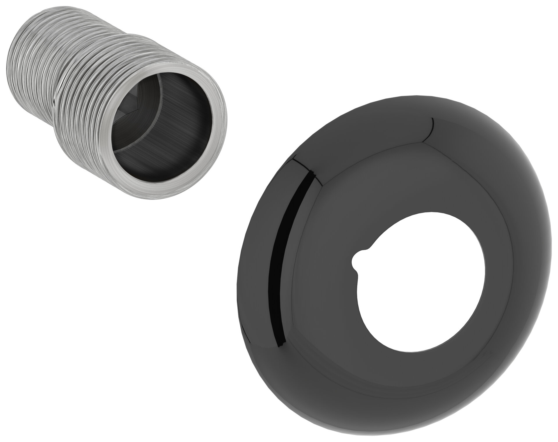 Отражатель Стилье d 60 с эксцентриком (G 1/2" НР х G 3/4" НР) Чёрный