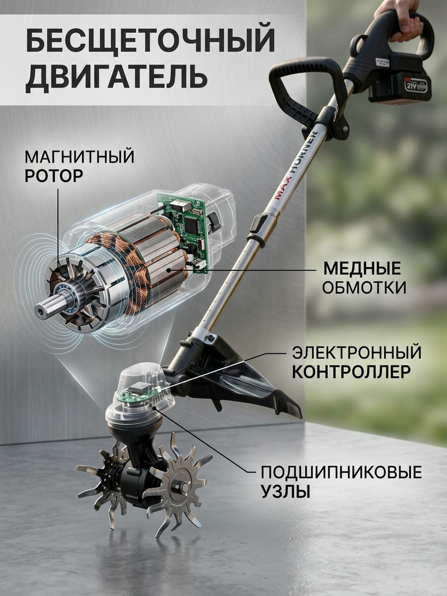 MAX HORNER Триммер садовый — фото 1