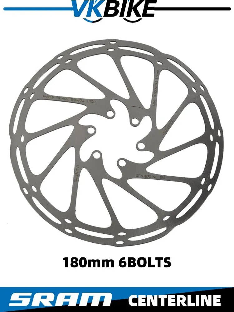 SRAM CENTERLINE 180mm 6BOLTS ROTOR Тормозной диск