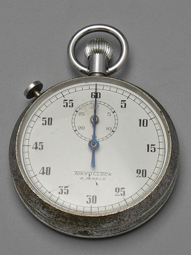 Антикварный ручной механический секундомер с арабскими цифрами Tokyo Clock, 4 камня, Япония, 1-я пол. 20 в.