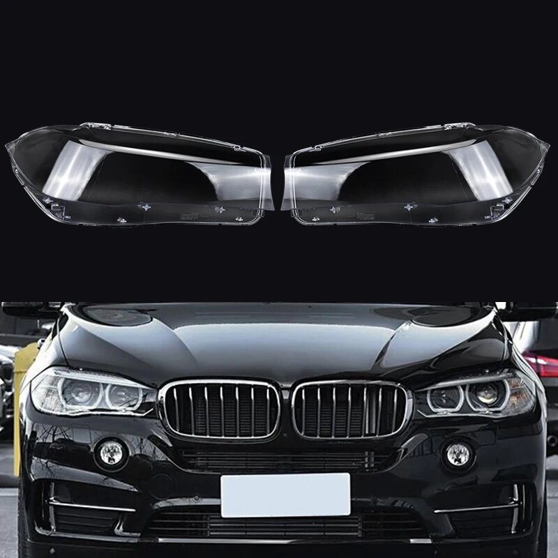 Для BMW X5 X6 F15 F16 2014-2018 автомобильная передняя фара, линза, стекло, прозрачный абажур, лампа