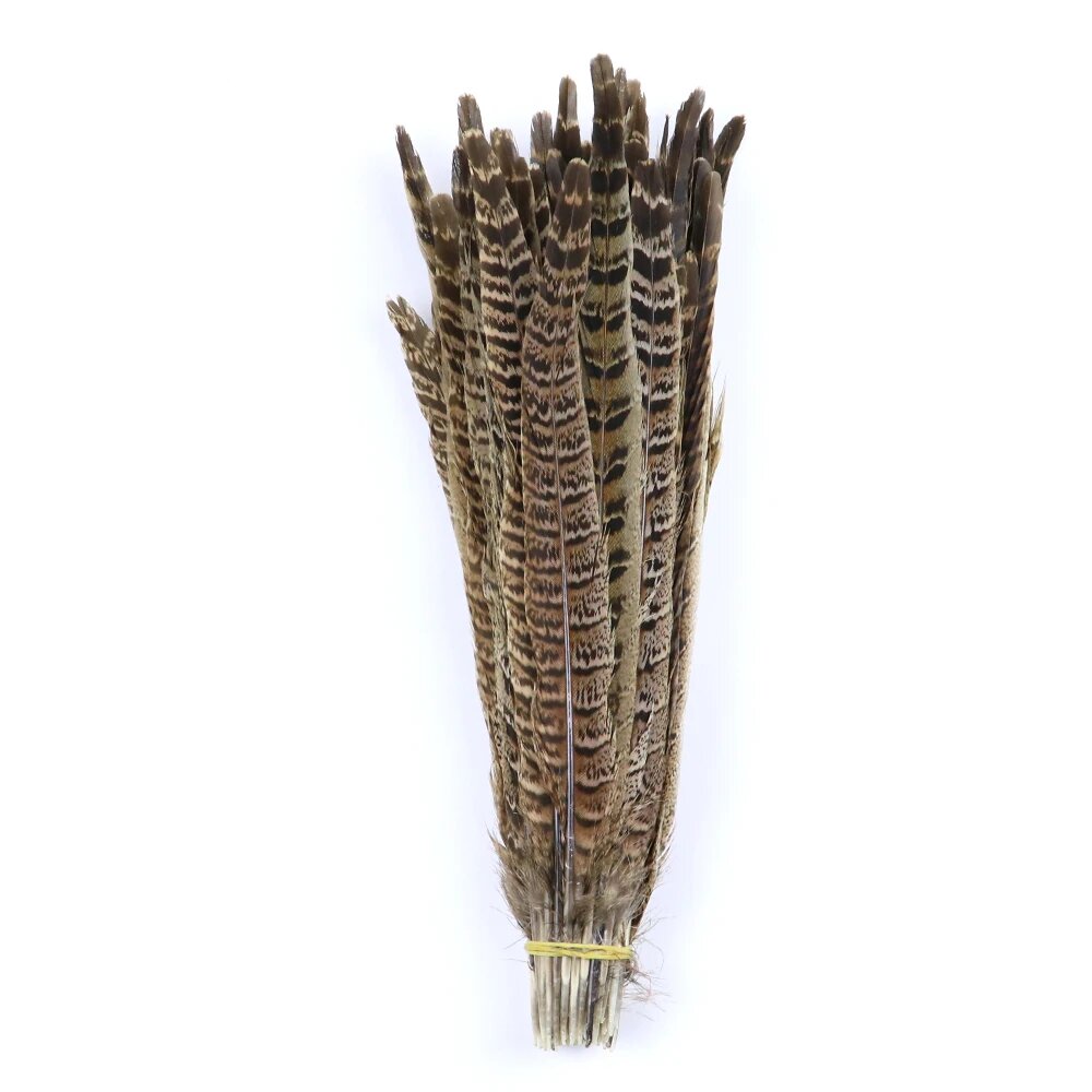 Натуральные перья фазана 25-30 см, 10/20/50 шт. 50pcs, Nature