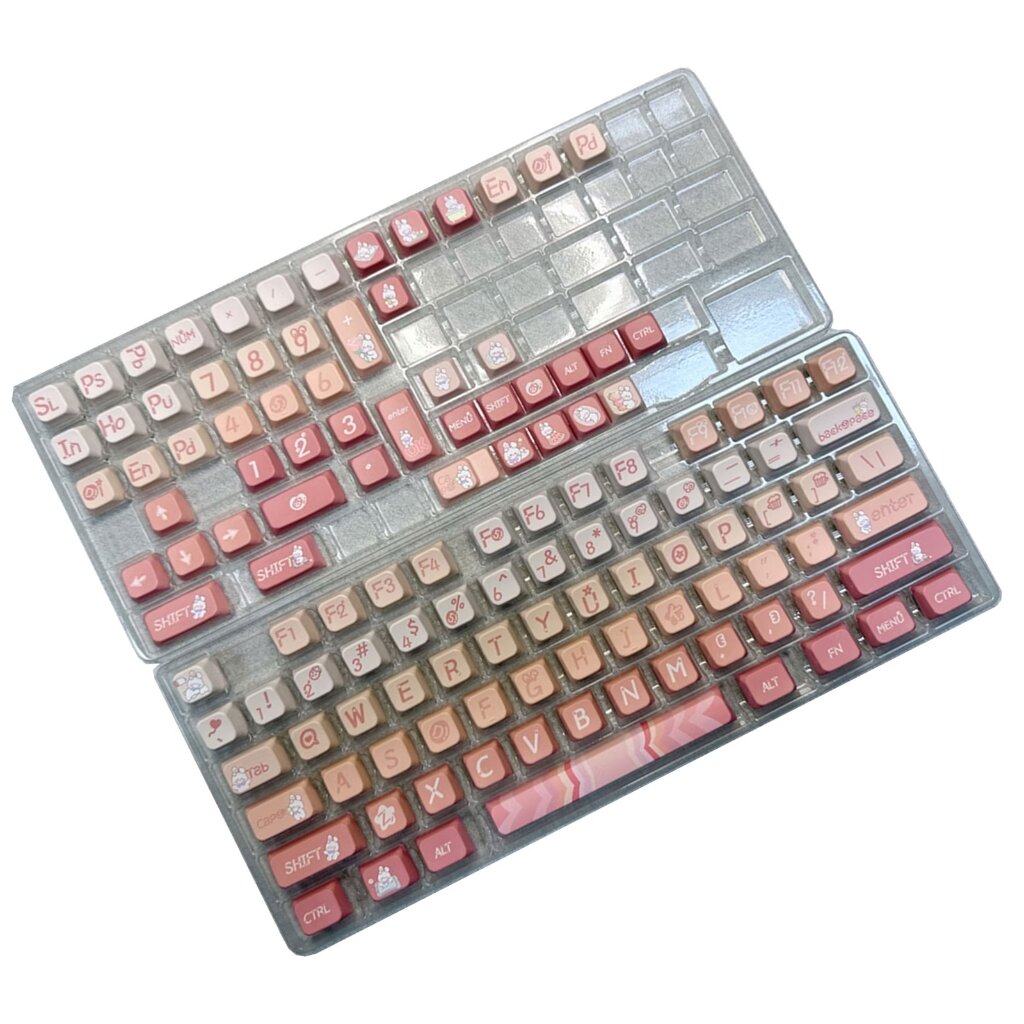 PBT MDA профиль Keycap 126Keys Sakuras для таможенных клавиатур
