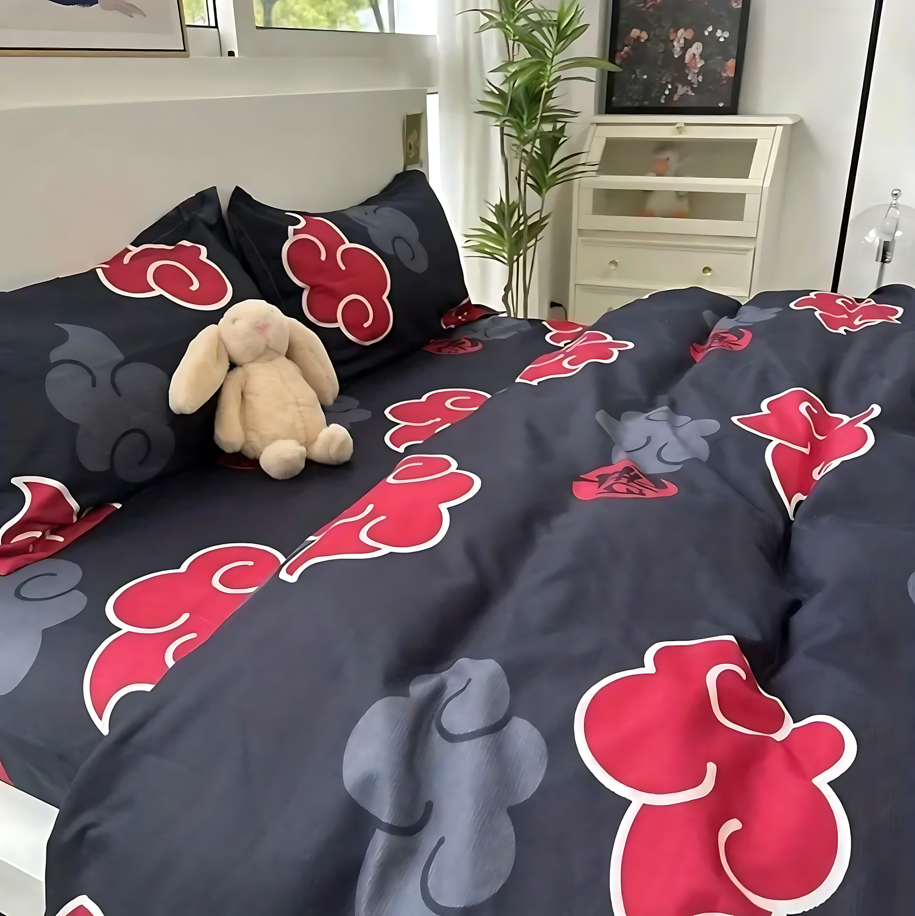 Комплект постельного белья Naruto Akatsuki фланелевая 200X230cm Bed (4pcs)