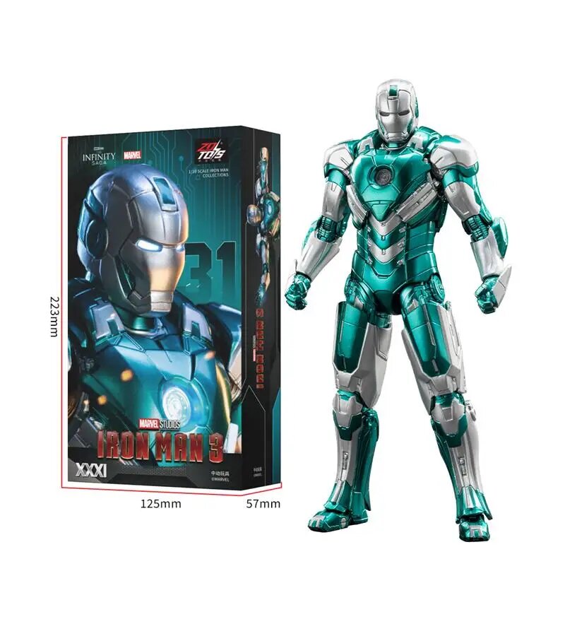 Фигурки Железного Человека ZD Toys 1/10 18 см MK8 MK13 MK20 MK29 MK31 MK32 MK34 Mark-31
