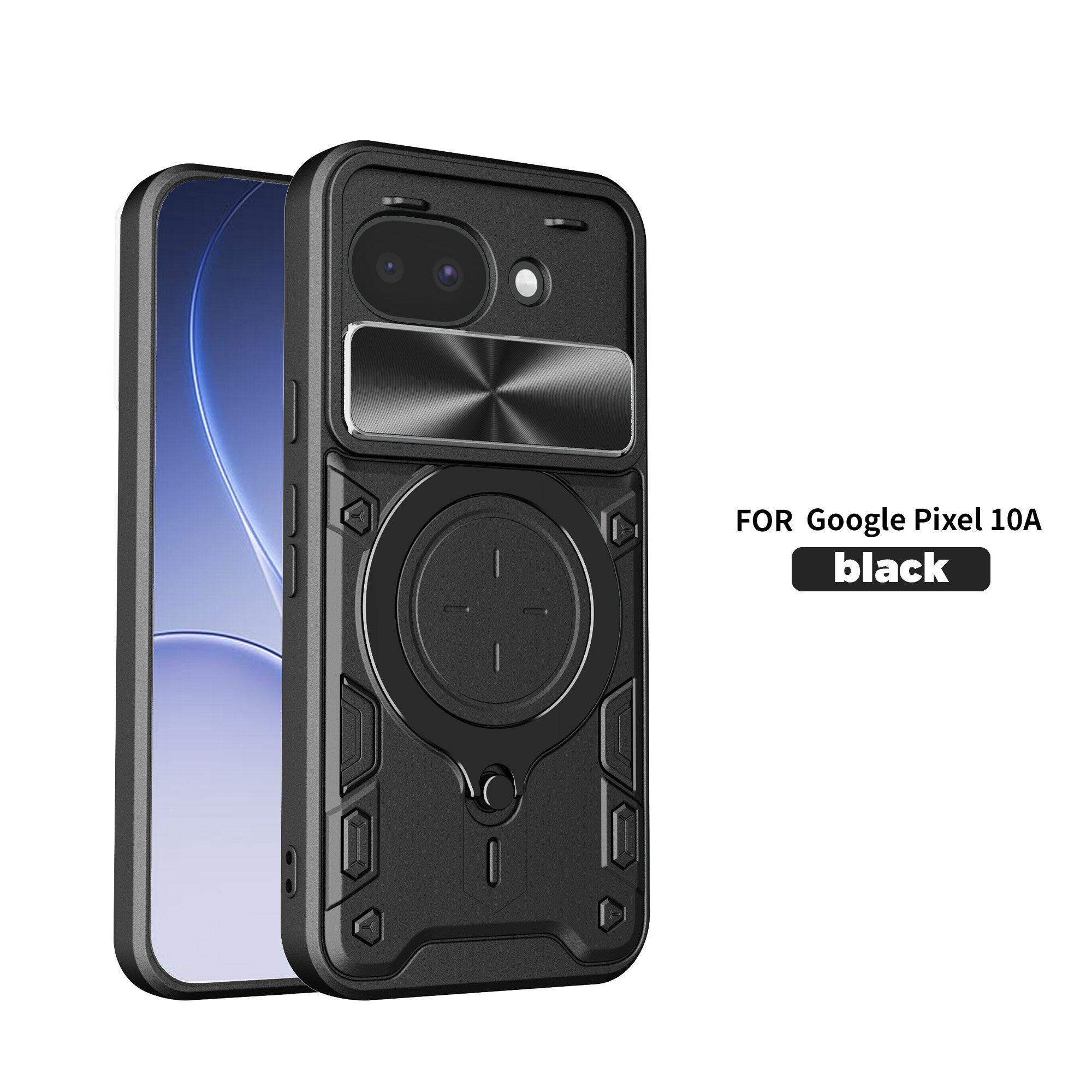 Чехол LUCKMARKET Big Ring Case, для Google Pixel 10A, ударопрочный