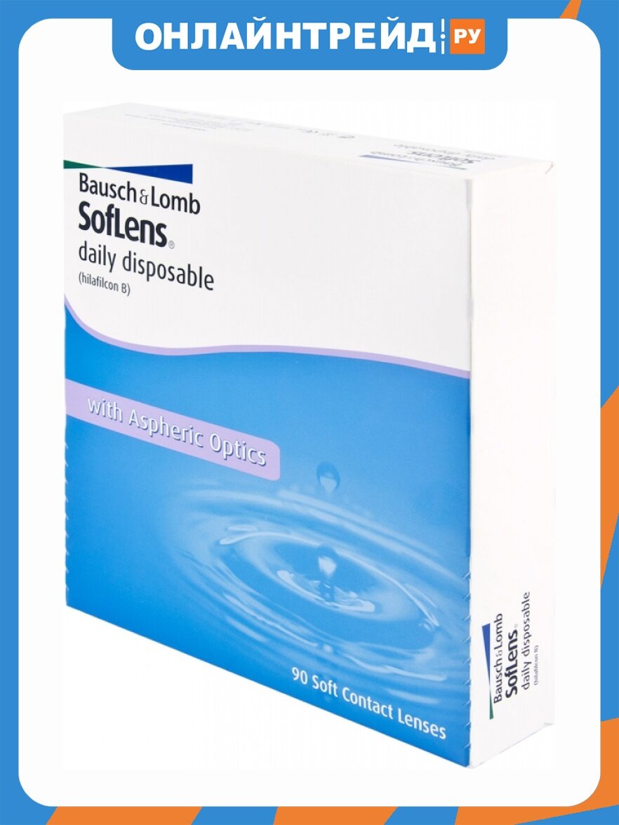 Контактные линзы Bausch & Lomb SofLens Daily Disposable 90pk (-3.50/8.6/14.2)
