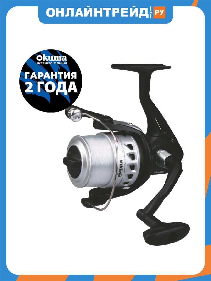 Катушка Okuma Electron 180 Rear Drag + доп. Шпуля + леска