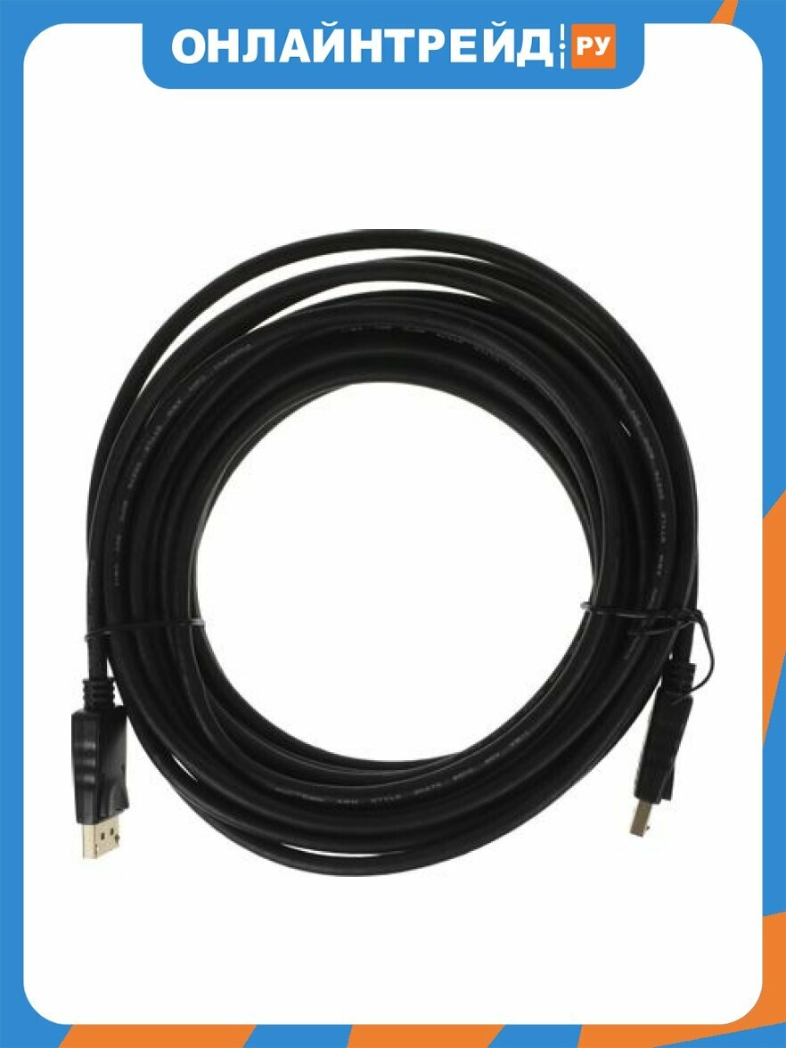 Кабель Behpex DisplayPort (m)-DisplayPort (m) ver1.2 10м черный
