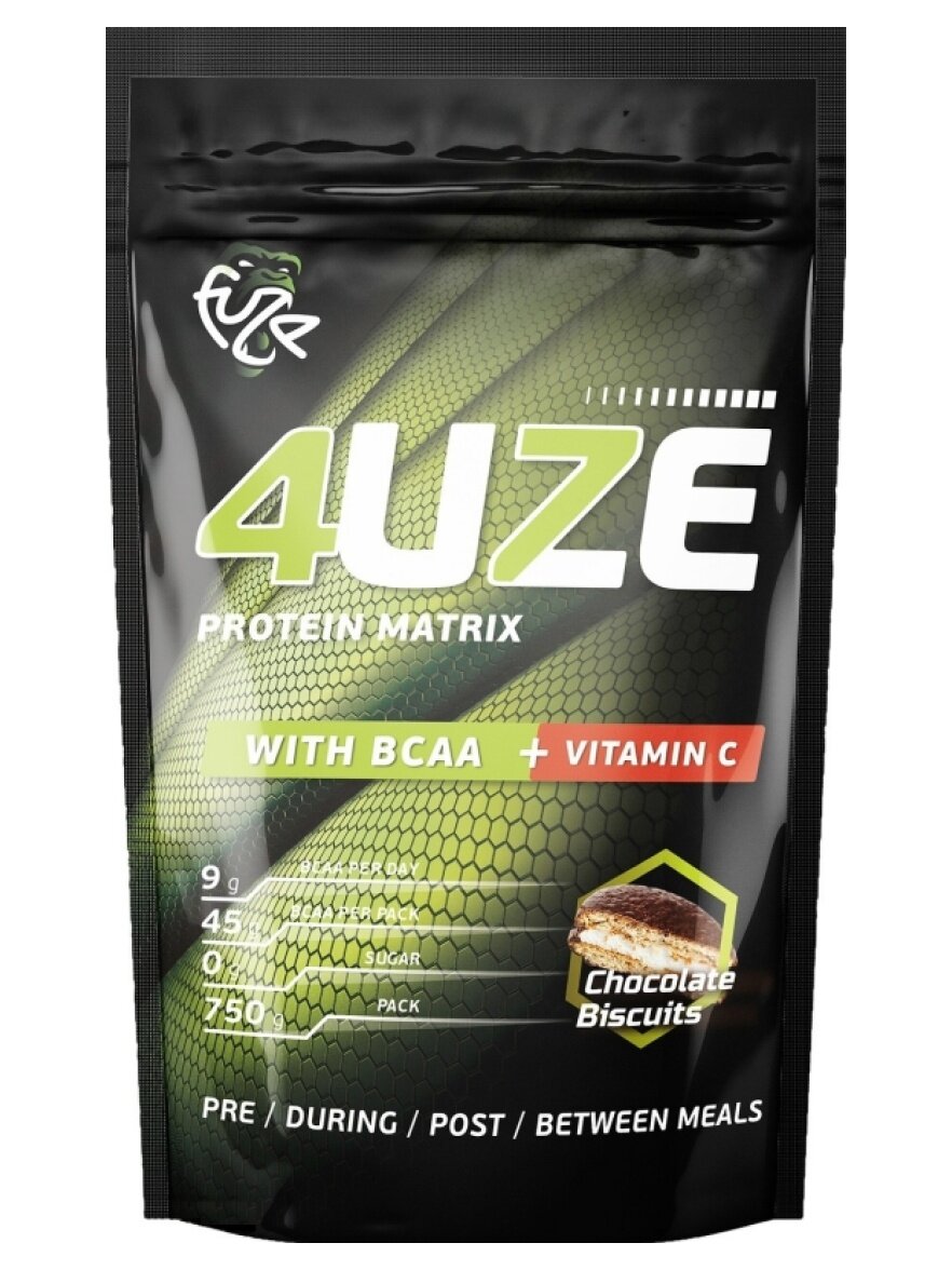 Мультикомпонентный протеин Fuze PureProtein + BCAA Шоколадное печенье 750г