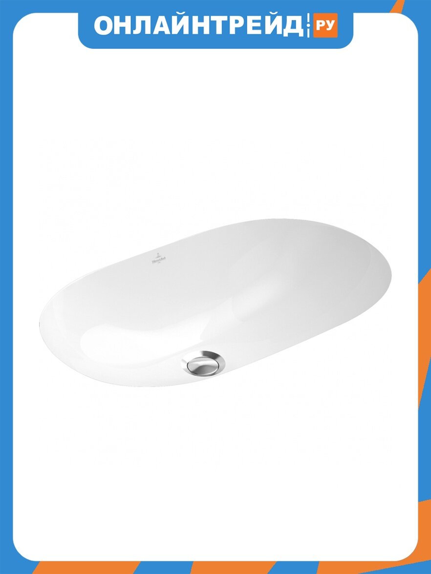 Раковина Villeroy & Boch Villeroy&Boch 41625001 , Villeroy&Boch, O'Novo, шгв 530*320*205, цвет-альпийский белый
