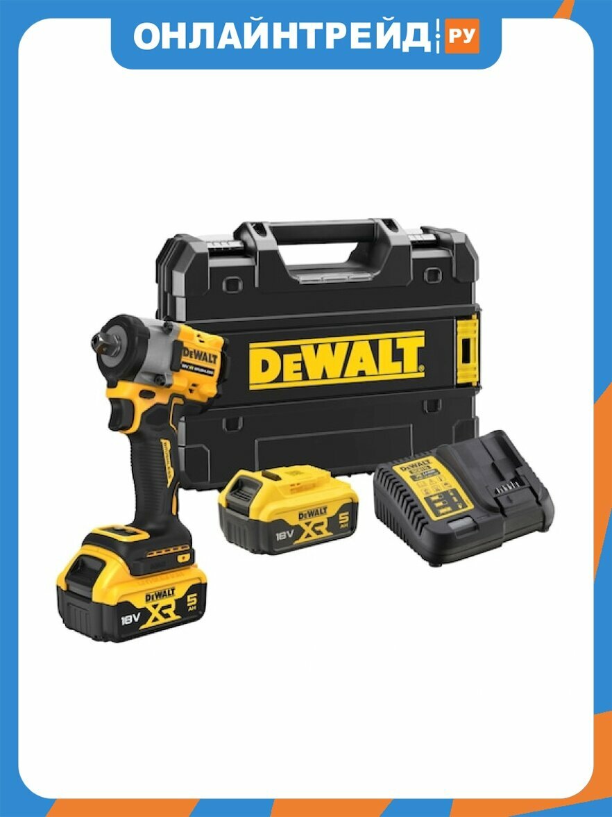 Гайковерт аккумуляторный Dewalt DCF922P2T-QW