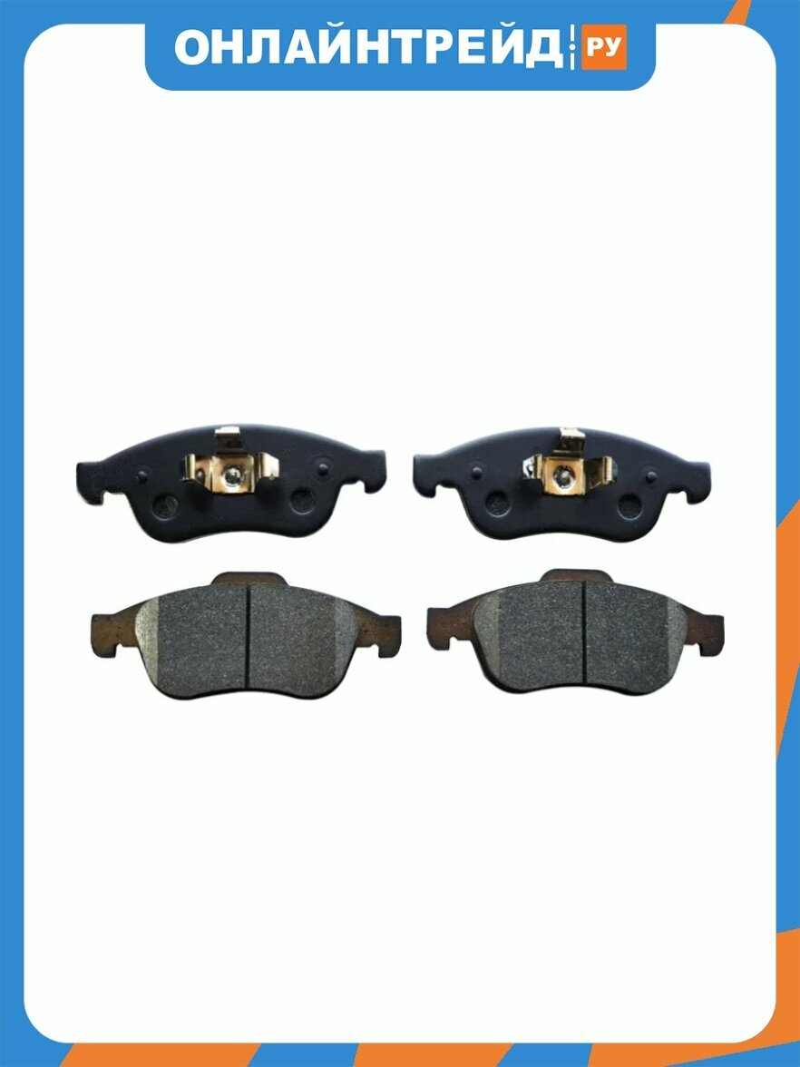 Колодки тормозные передние Ctr для RENAULT DUSTER 10-/FLUENCE 10-/MEGANE III 08-, 4 шт, GK0983