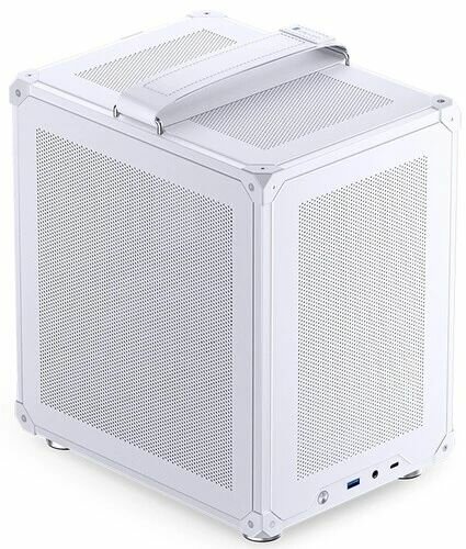 Компьютерный корпус JONSBO C6-ITX White (C6-ITXWhite) белый - Mini Tower, Mini-DTX, USB 3.2 Gen 1 Type-A, USB 2.0 Type-A