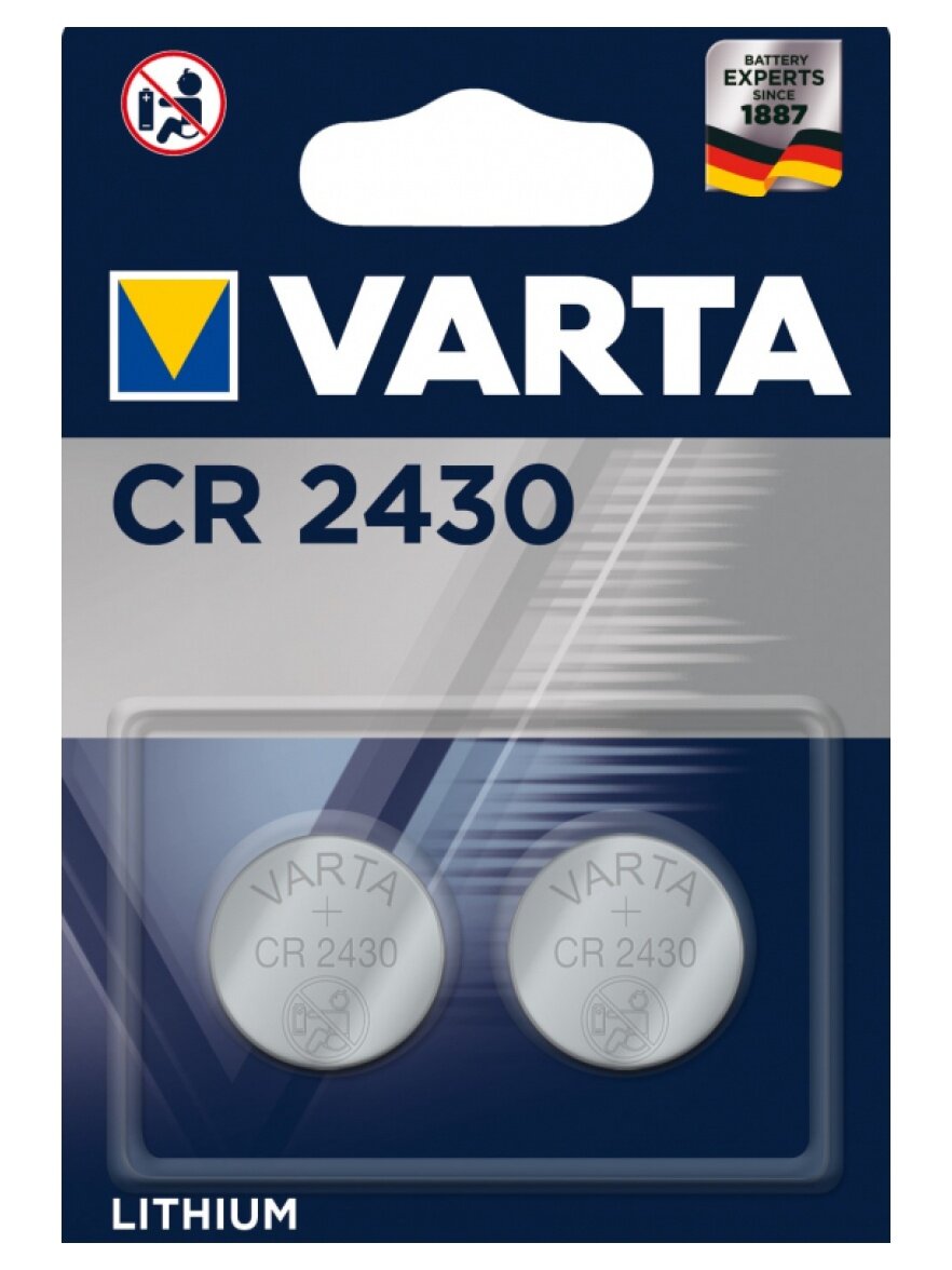 Элемент питания Varta CR2430 Lthium бл 2