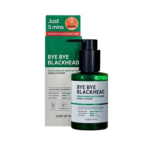 SOME BY MI Маска-пенка для лица пузырьковая Bye Bye Blackhead 30 Days Miracle, 120 мл