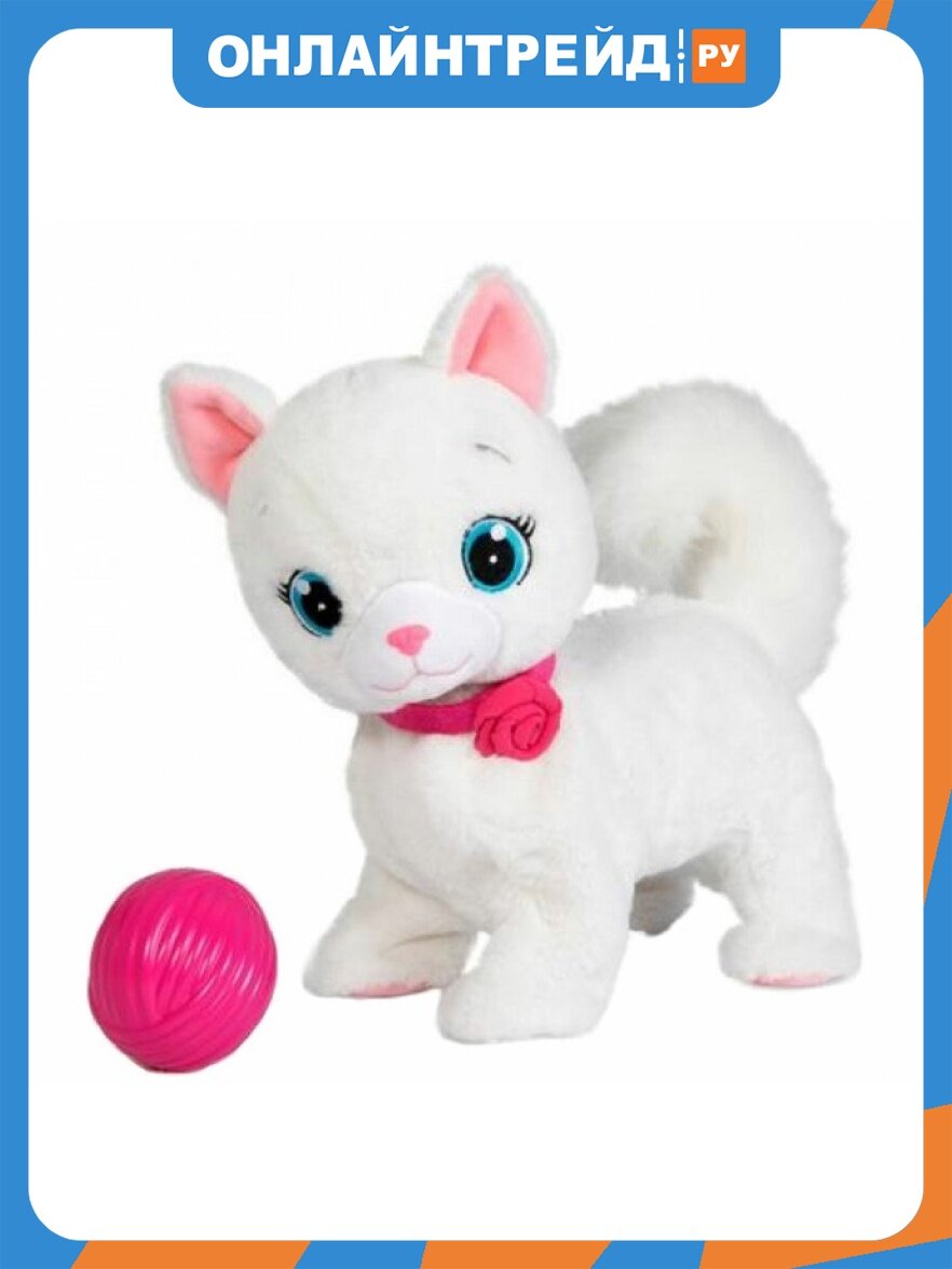 Интерактивная игрушка Imc Toys 95847 Кошка Bianca с клубком