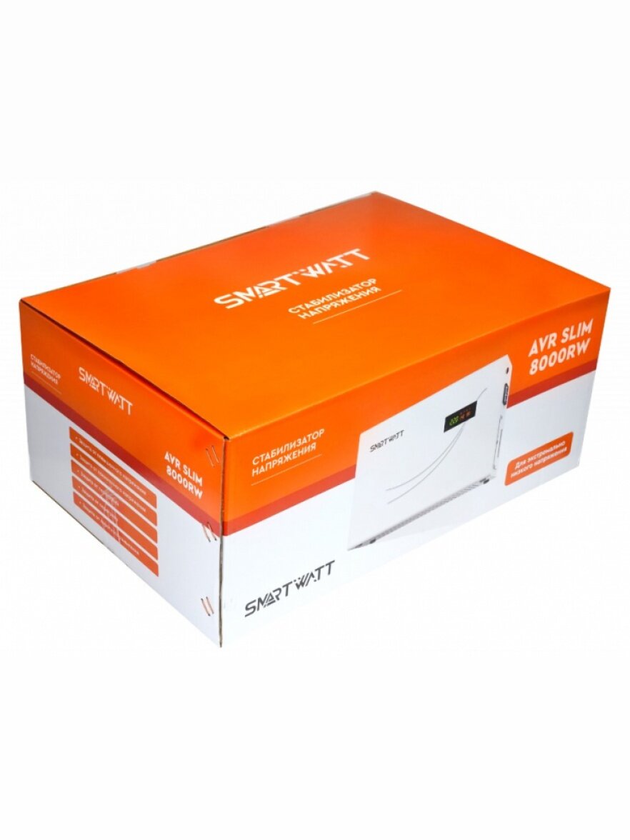 Настенный стабилизатор напряжения Smartwatt AVR SLIM 8000RW