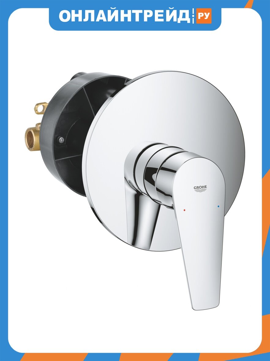 Смеситель для душа Grohe BauEdge 29078001, хром