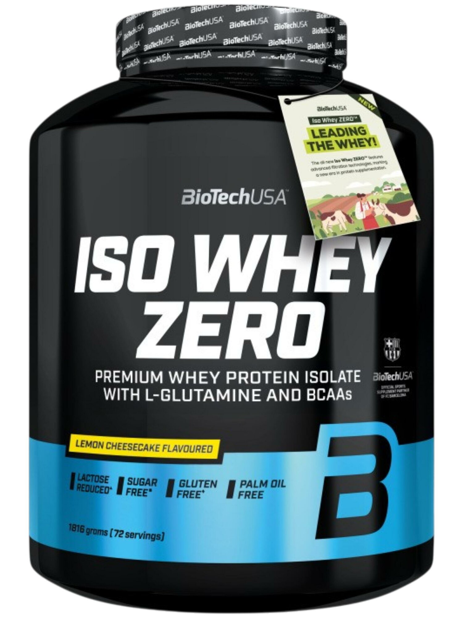 Изолят протеина BioTechUSA Iso Whey Zero 1816 г, Лимонный чизкейк
