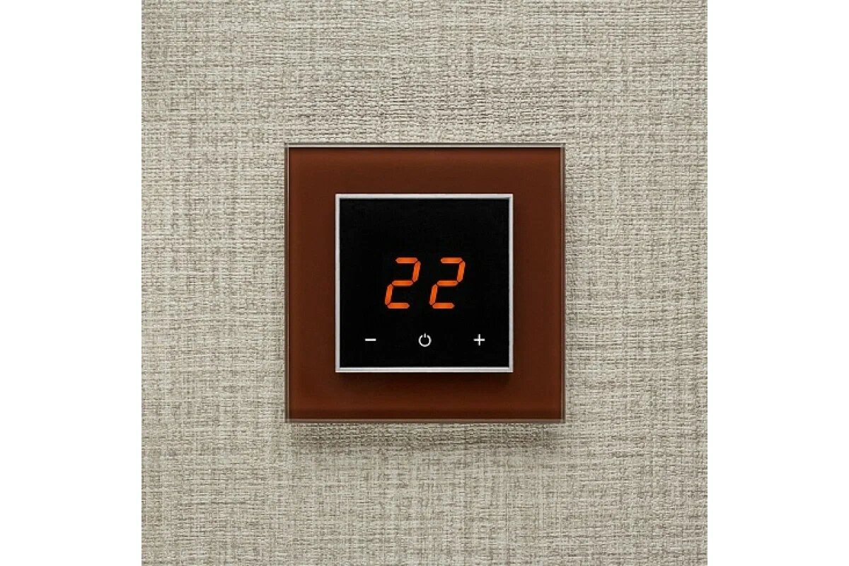 Терморегулятор Aura ORTO 8017 Brown Dark (темный коричневый) сенсорное управление