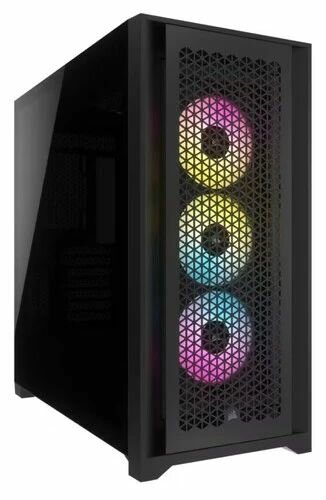 Компьютерный корпус Corsair iCUE 5000D RGB AIRFLOW (CC-9011242-CN) черный - Midi Tower, E-ATX, USB 3.2 Gen 1 Type-A, USB 3.2 Gen 2 Type-C