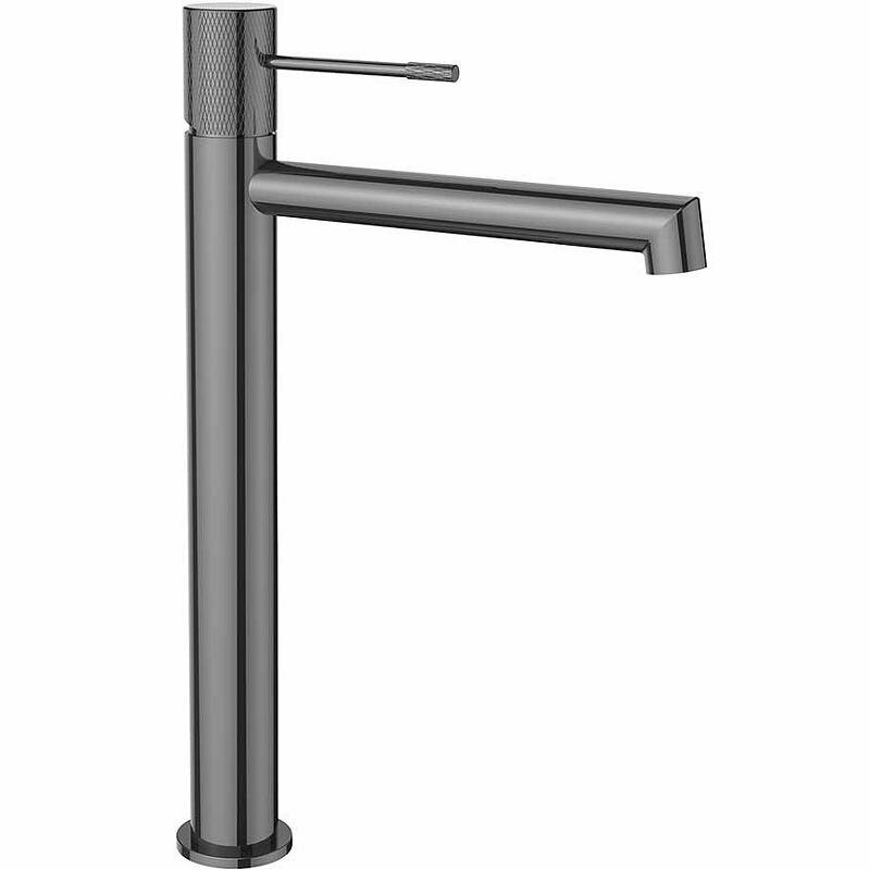 Смеситель для раковины Vincea Desire VBF-1D2GM вороненая сталь, рычажное управление, латунь