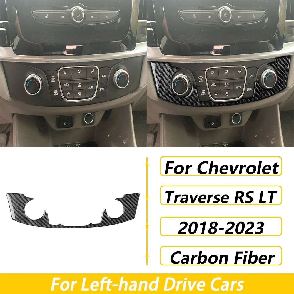 Наклейка на панель Chevrolet Traverse RS LT 2018-2023, карбон, цвет: 11