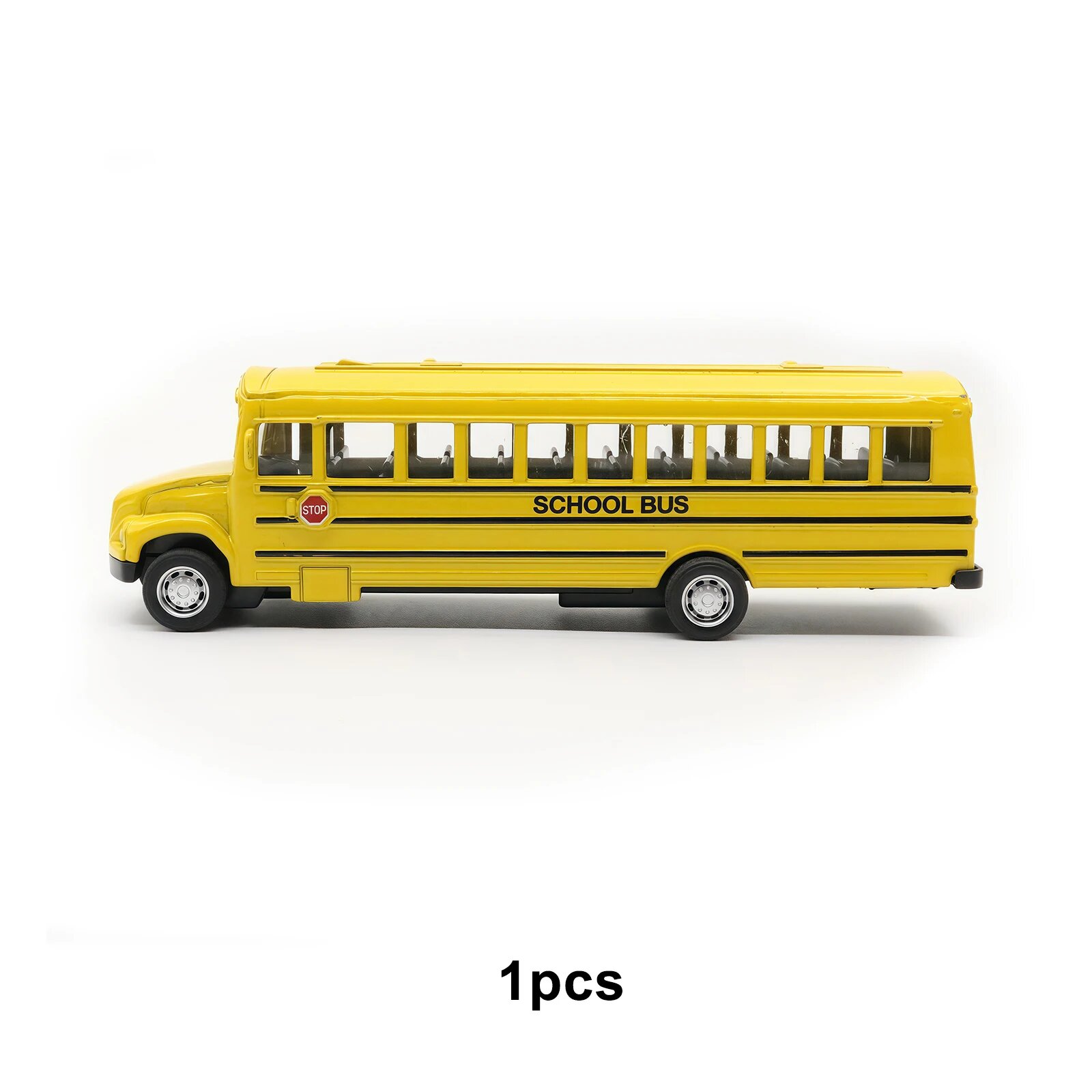 Модель школьного автобуса 1:43 из металла - желтый School bus 1pcs