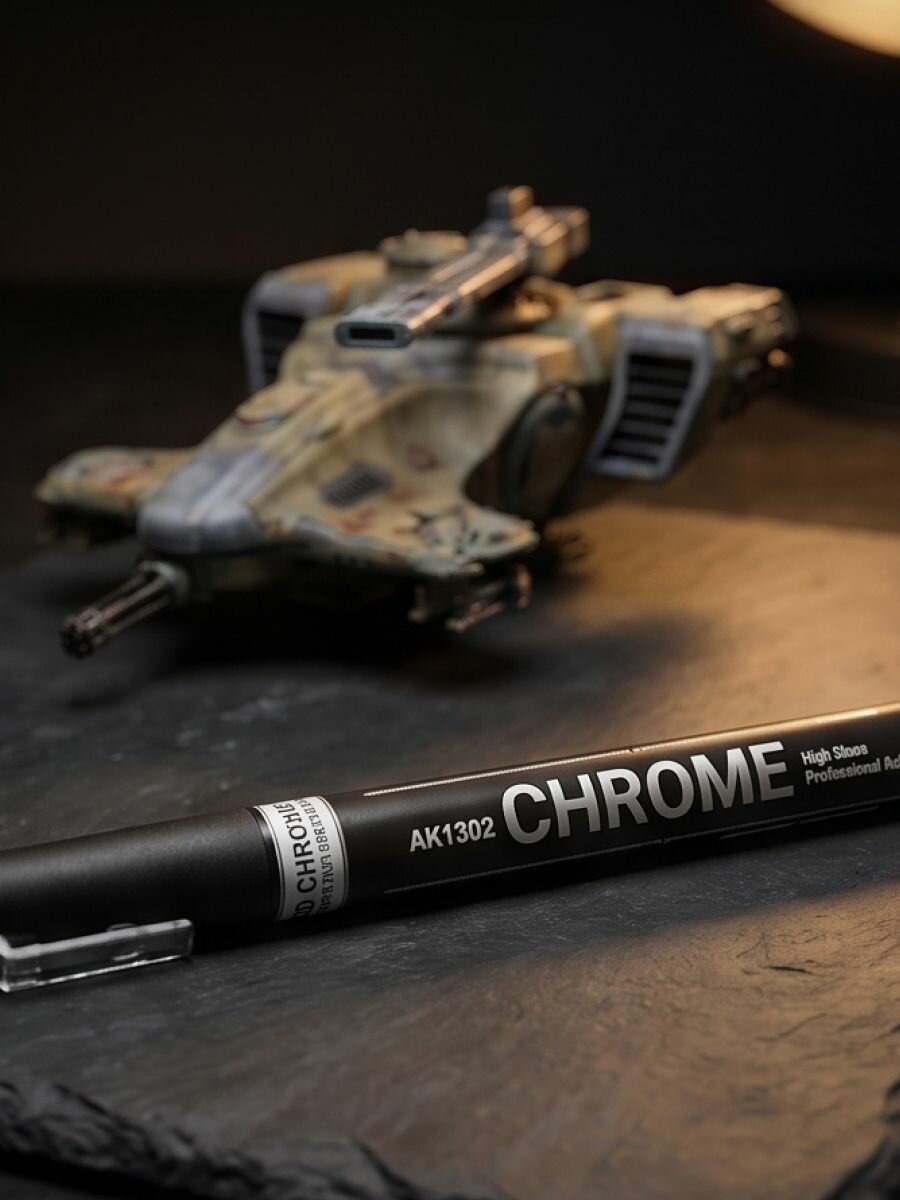 Маркер AK Interactive Metallic Liquid Marker - Chrome — фото 1