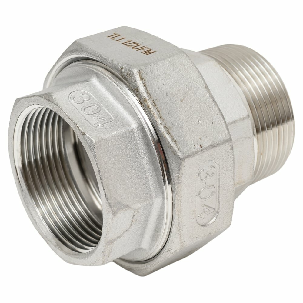 Американка конусная нержавеющая TITAN LOCK AISI304 1-1/2", ВР/НР TL1.1/2UFMC