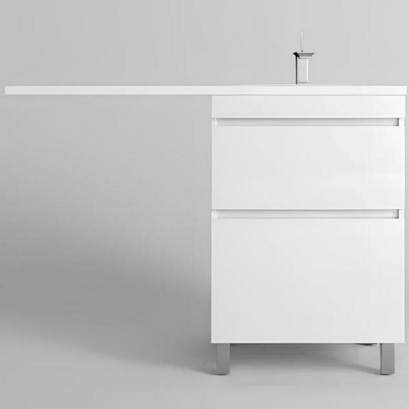 Тумба под раковину Style Line Даллас Леон 120 Люкс Plus СС-00002438 Белая