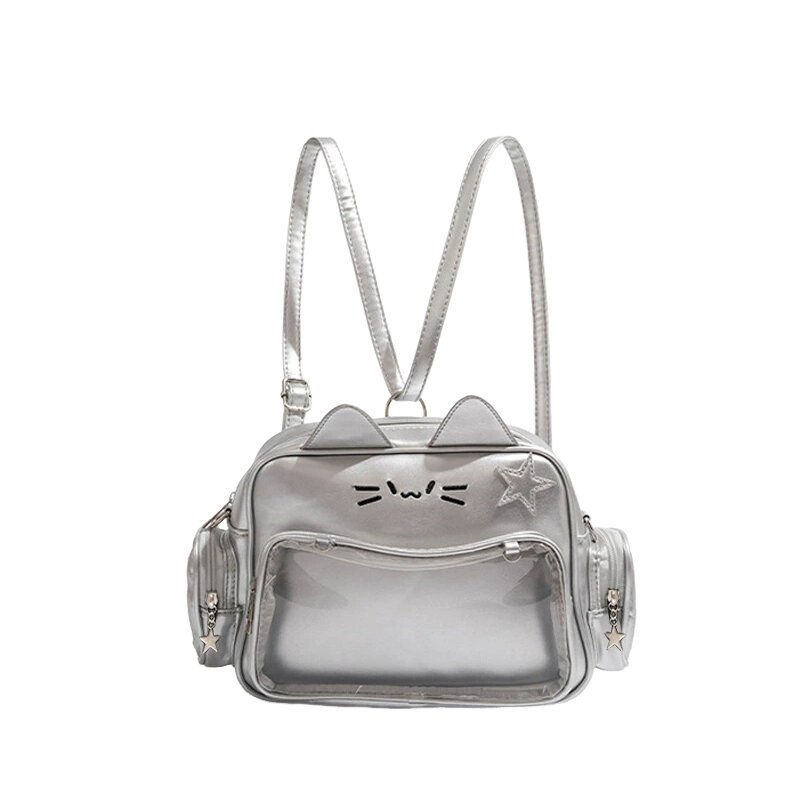 Рюкзак унисекс DUOMIAOYOU Urban Chic, Kitten Ita Bags Silver