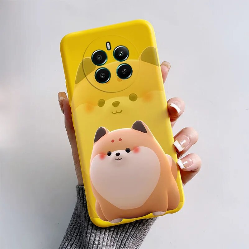 Чехол для Realme 12 Plus чехол Cover Realme 12 + Pro Plus Желтый, HUANG-TGHUANG0205, For Realme12Pro