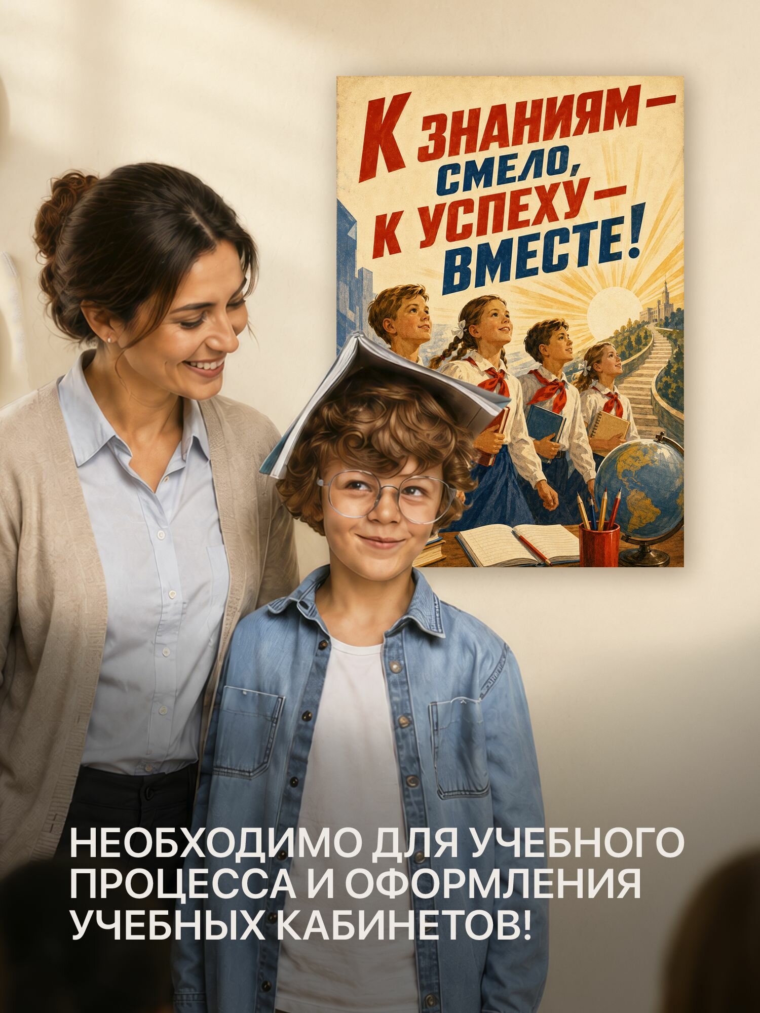 Плакат Девиз класса для школы, в класс — фото 1