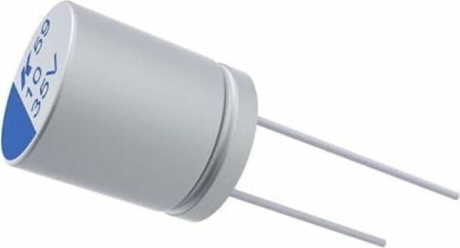 KEMET A759KS107M1VAAE031 Конденсатор полимерный, 100мкФ, 35ВDC, ESR 31мОм, A759, THT, 20%, 1шт