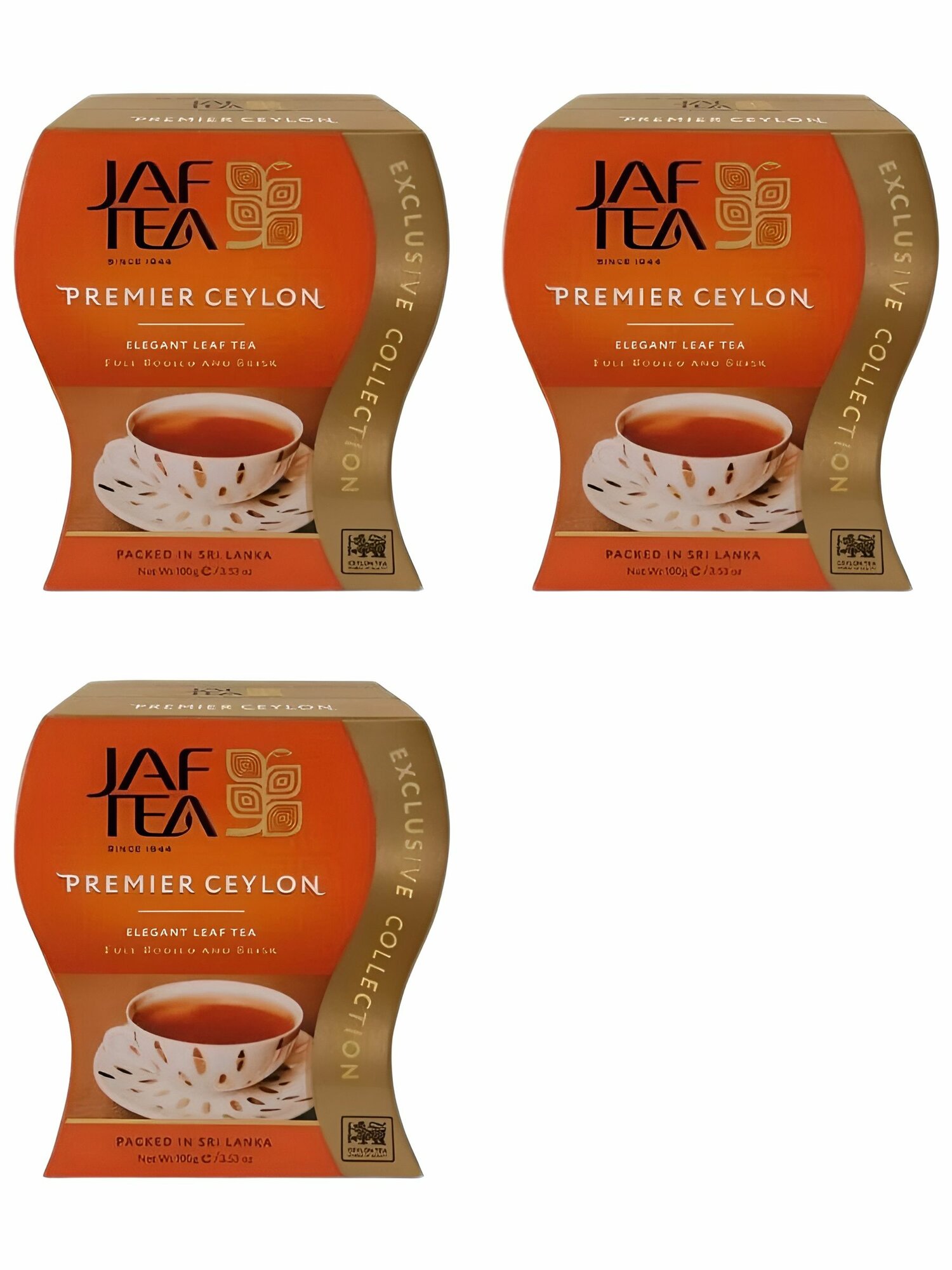 Чай черный Jaf Tea Premier Ceylon 100 гр. - 3 штуки, листовой чай