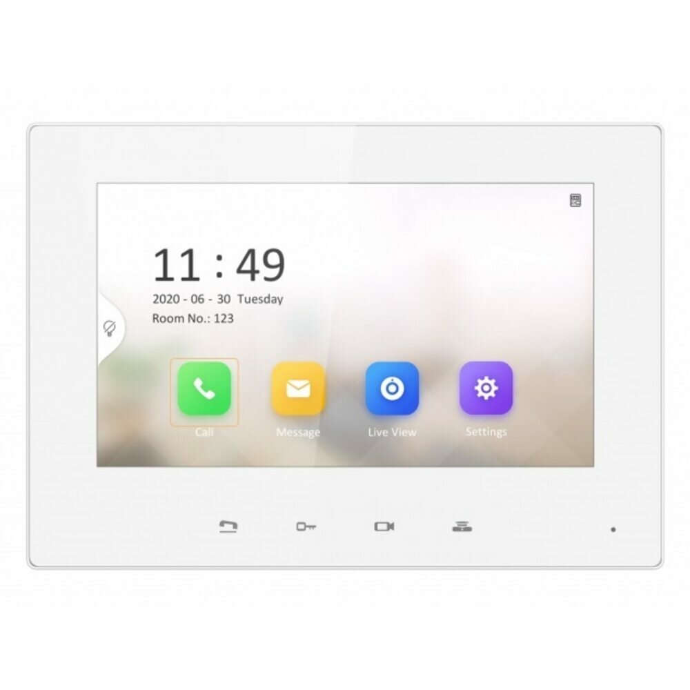 Видеодомофон HiWatch "VDP-3211", Wi-Fi, сенсорное управление, белый