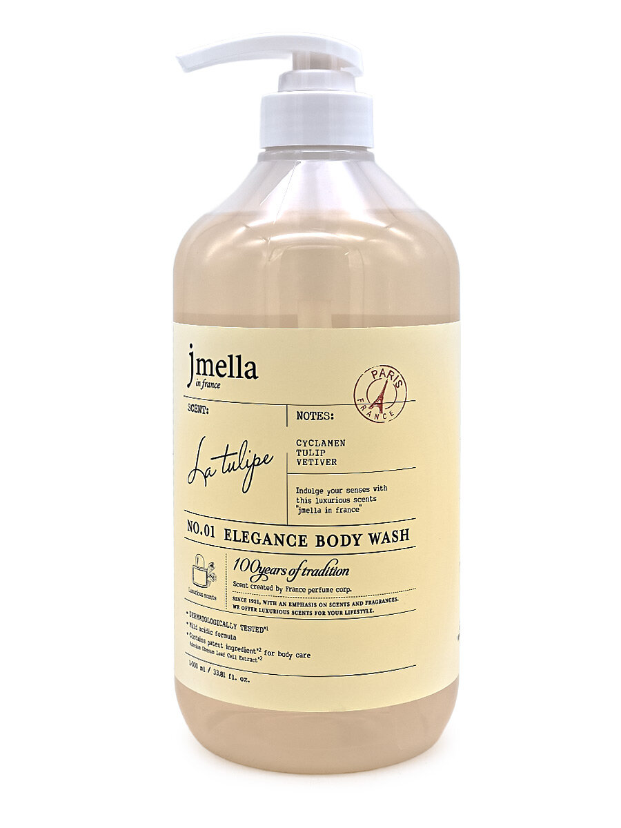 Jmella Парфюмированный гель для душа Тюльпан In France La Tulipe Body Wash, 1000 мл