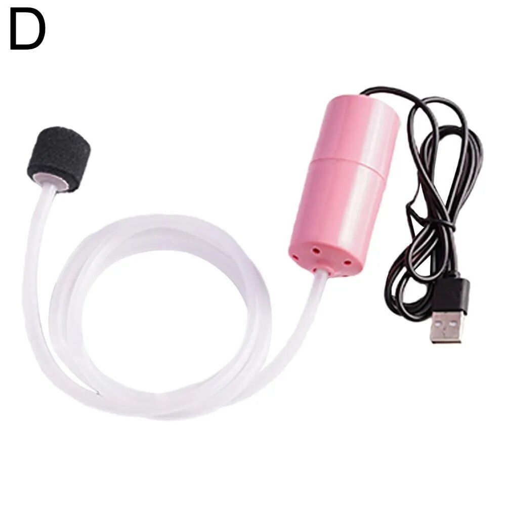 Портативный мини-USB аквариумная рыбка для резервуара, кислородный воздушный насос, гидропонный компрессор, аэратор с камнем, силиконом