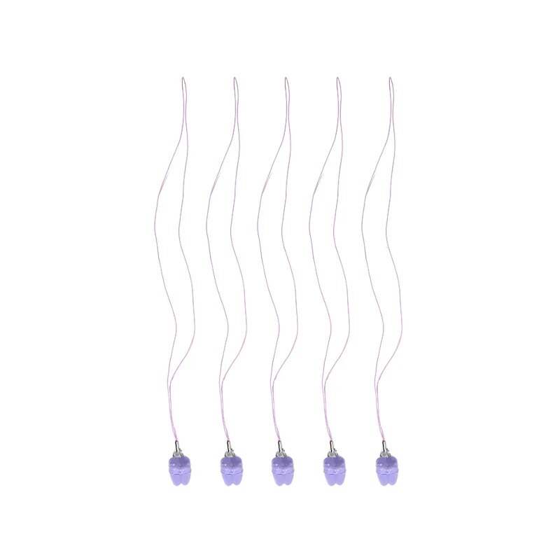 Контейнеры для хранения молочных зубов Baby Tooth Shape 10 шт. Фиолетовый, 5PCS-Purple