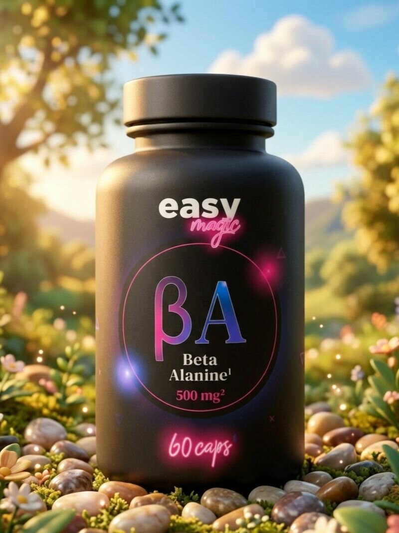 БАД к пище аминокислота бета-аланин (Amino acid beta-alanine), 60 капсул