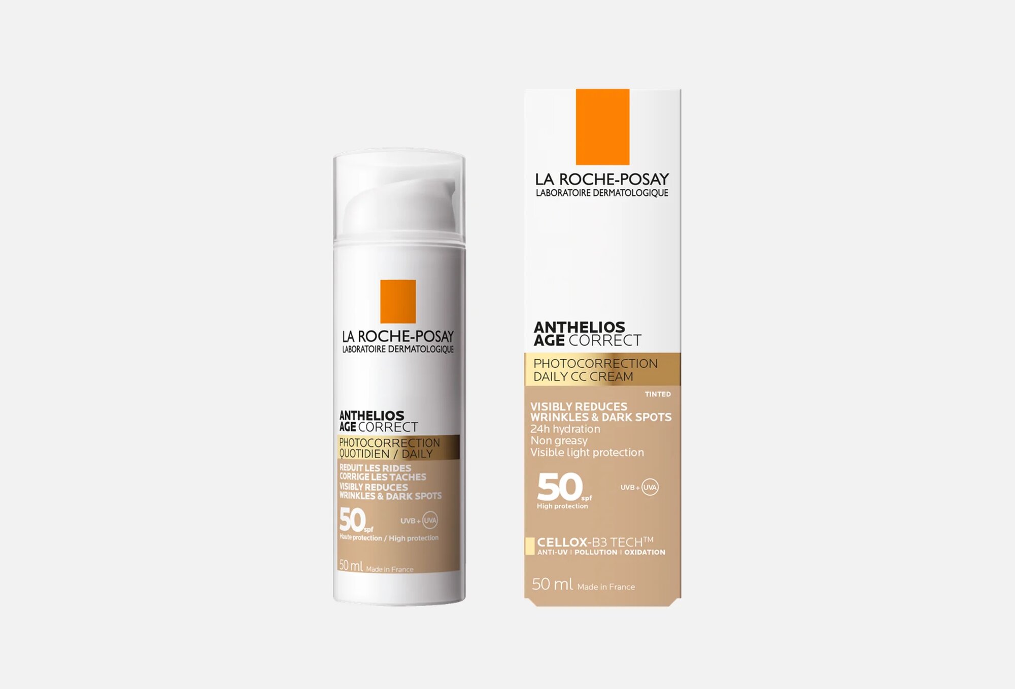La Roche-Posay Anthelios CC-крем для лица антивозрастной spf 50+ 50мл