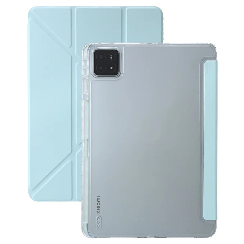 Чехол VIGENCIA для Xiaomi Pad 6s Pro 12,4", прозрачный, акриловый Зеленый, mint green