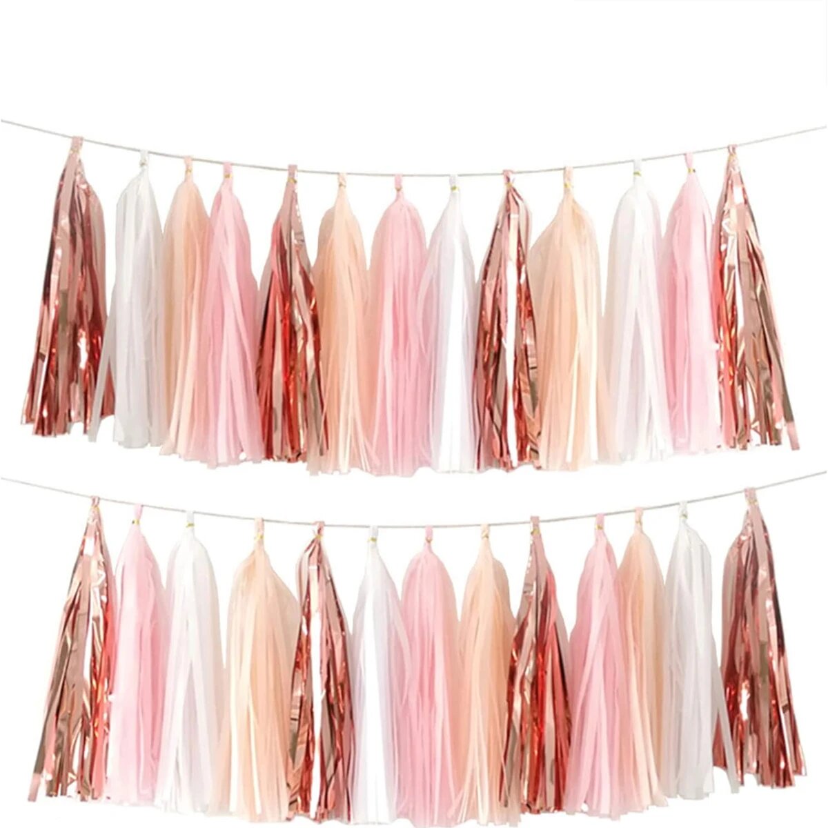 Гирлянды из волокна, набор из 15 штук Style D-20pcs
